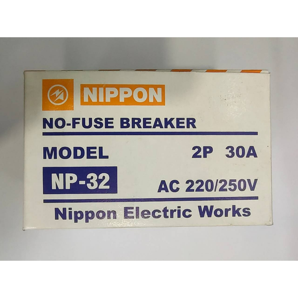 เบรกเกอร์ 2P 30A AC 220/250V NIPPON NP-32 | Shopee Thailand