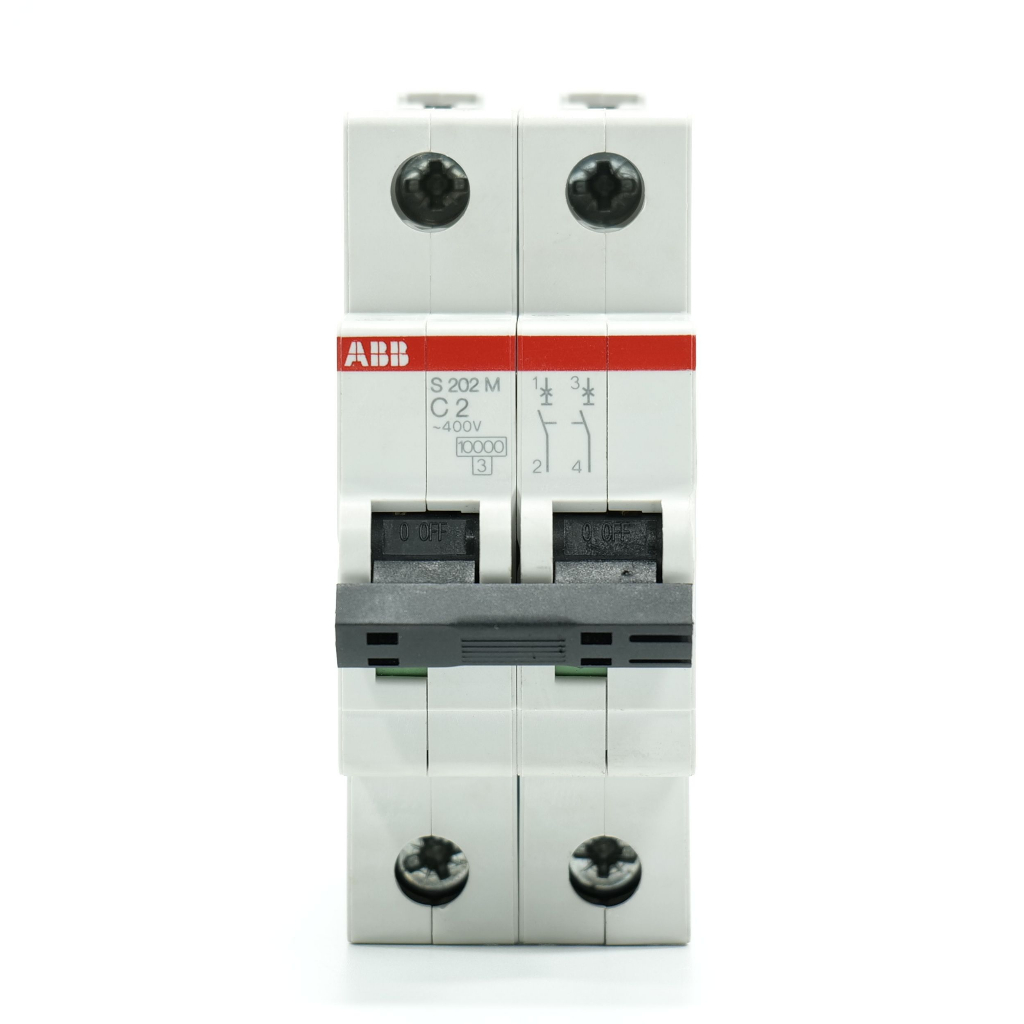 MCB ABB รุ่น S202M-C2 2P 2A 10kA 2CDS272001R0024 abb S202M abb 2a | Shopee Thailand