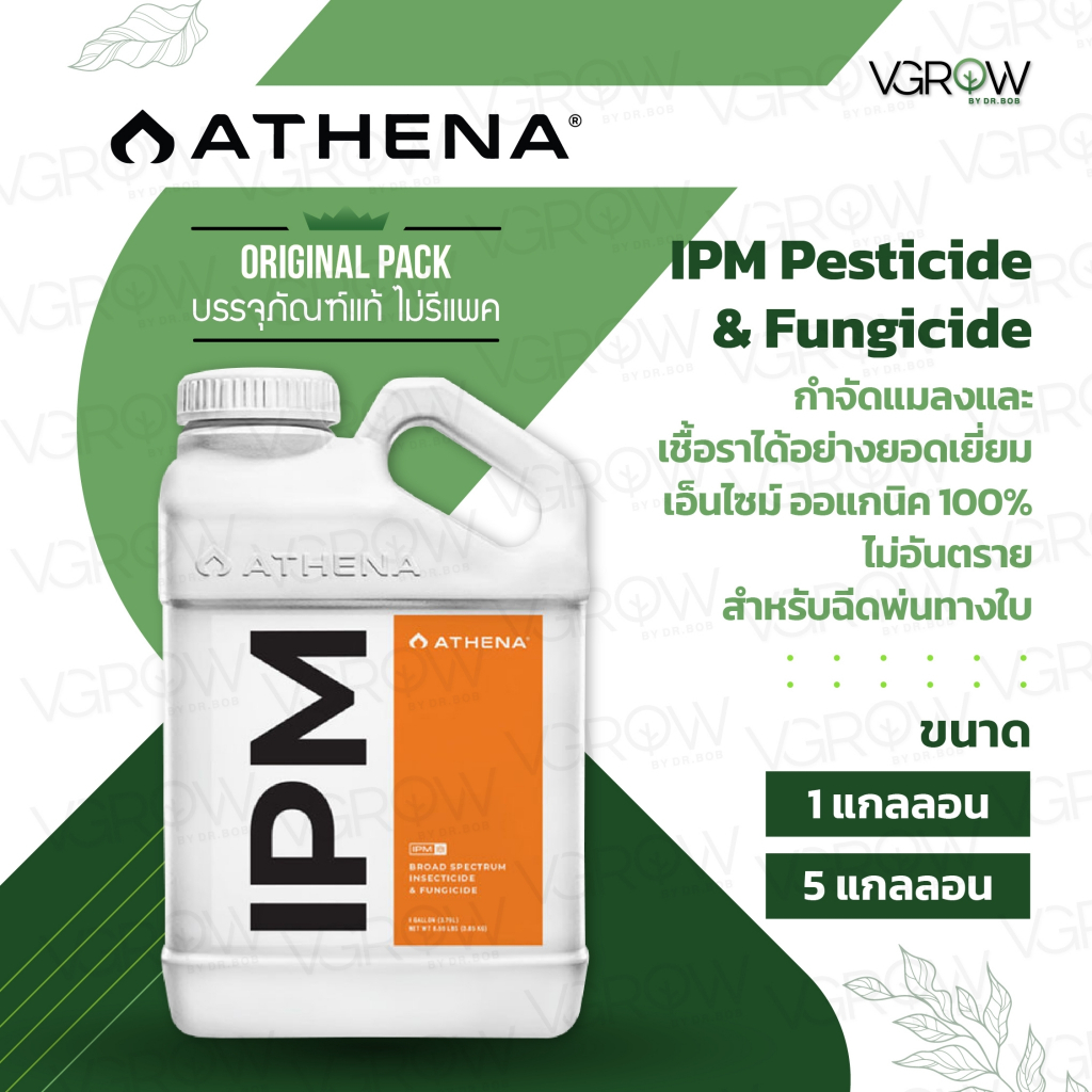 [ส่งฟรี] Athena IPM น้ำยาทำความสะอาดใบไม้ ฉีดพ่นทางใบ ขนาด 1 และ 5 แกลลอน อาเธน่าไอพีเอม ...