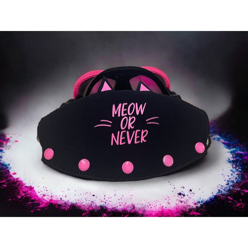 แผ่นรองหน้ากากแมวเหมียวแบบมีกระดุม Meow Mask Strap Cover | Shopee Thailand