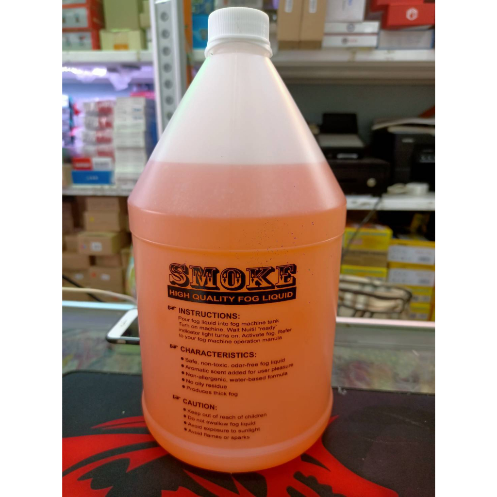 น้ำยาเครื่องสโมค Smoke fog machine oil [ 1 แกลอน 4 ลิตร ] ใช้กับ ...