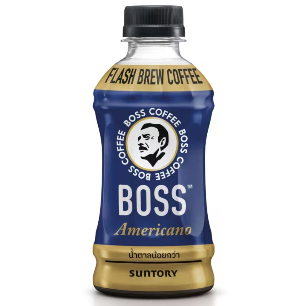 BOSS Coffee (24 ขวด) บอสคอฟฟี่ Americano, Latte, No Sugar (กาแฟบอส อเมริกาโน่, ลาเต้, ไม่มี ...