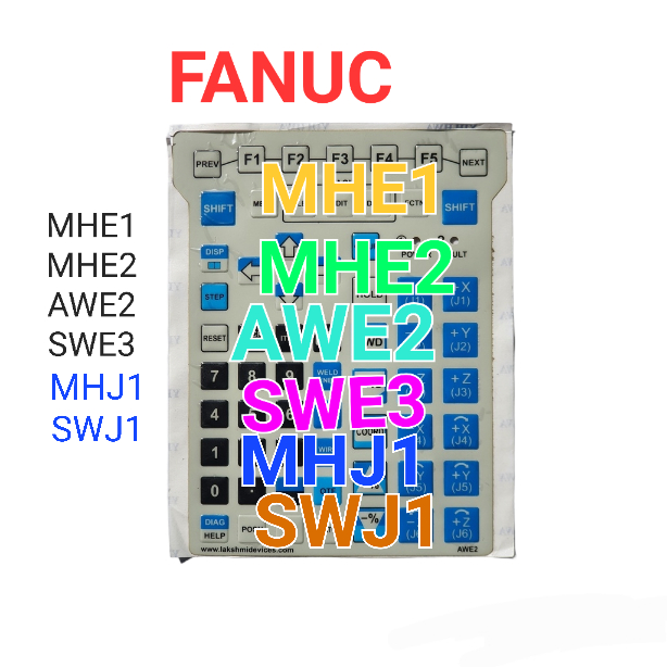 ปุ่มกด Robot MHE1 MHE2 MHJ1 AWE2 SWE3 SWJ1 Membrane Keypad robot Fanuc ...