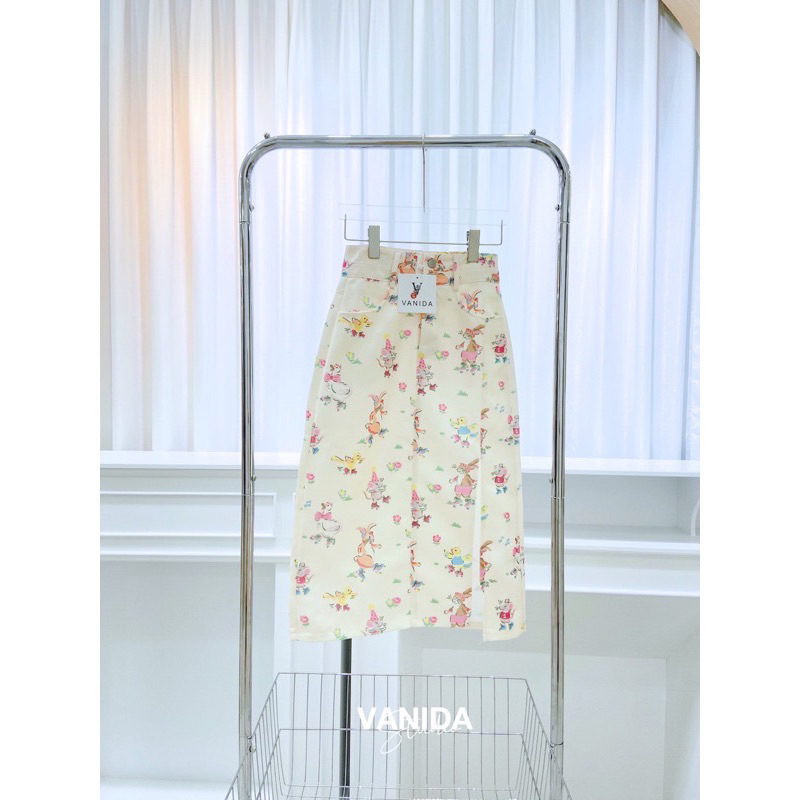 กระโปรงยีนส์ลายน่ารัก ป้ายVANIDA | Shopee Thailand