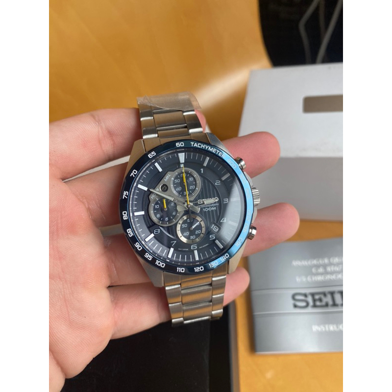 นาฬิกา Seiko รุ่น SSB321 Motosport Tachymeter | Shopee Thailand