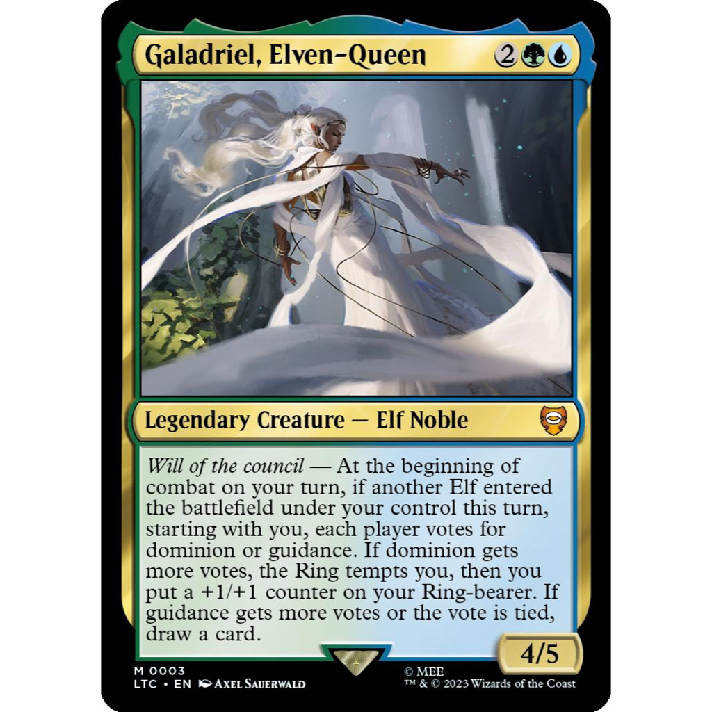 Galadriel, Elven-Queen การ์ด Magic The Gathering ของแท้ จากชุด The Lord ...