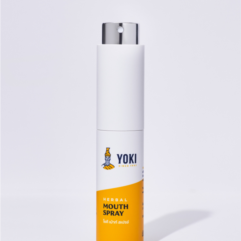 YOKI Herbal Natural Mouth Spray สเปรย์สำหรับช่องปากและลำคอ ผสมสารสกัด ...