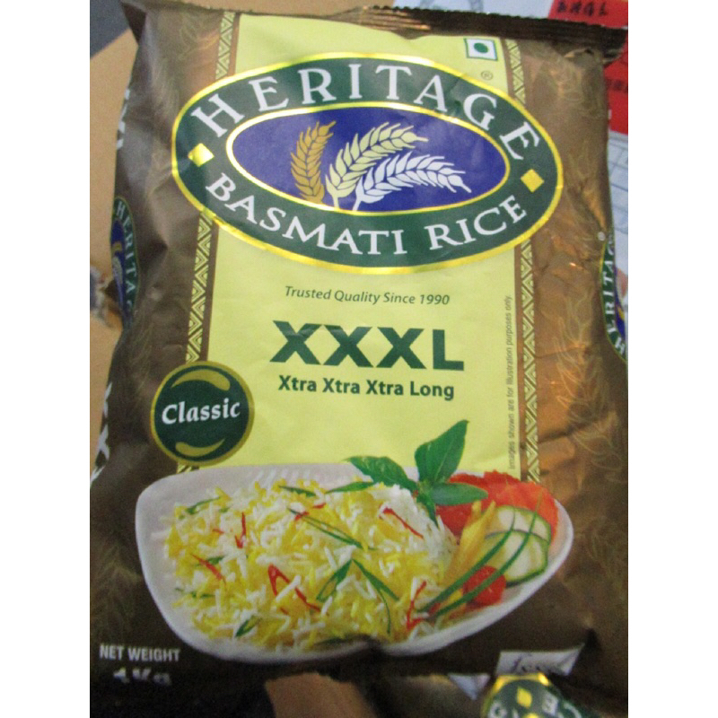 Daawat Heritage XXXL Basmati Rice 5 kg | Shopee Thailand
