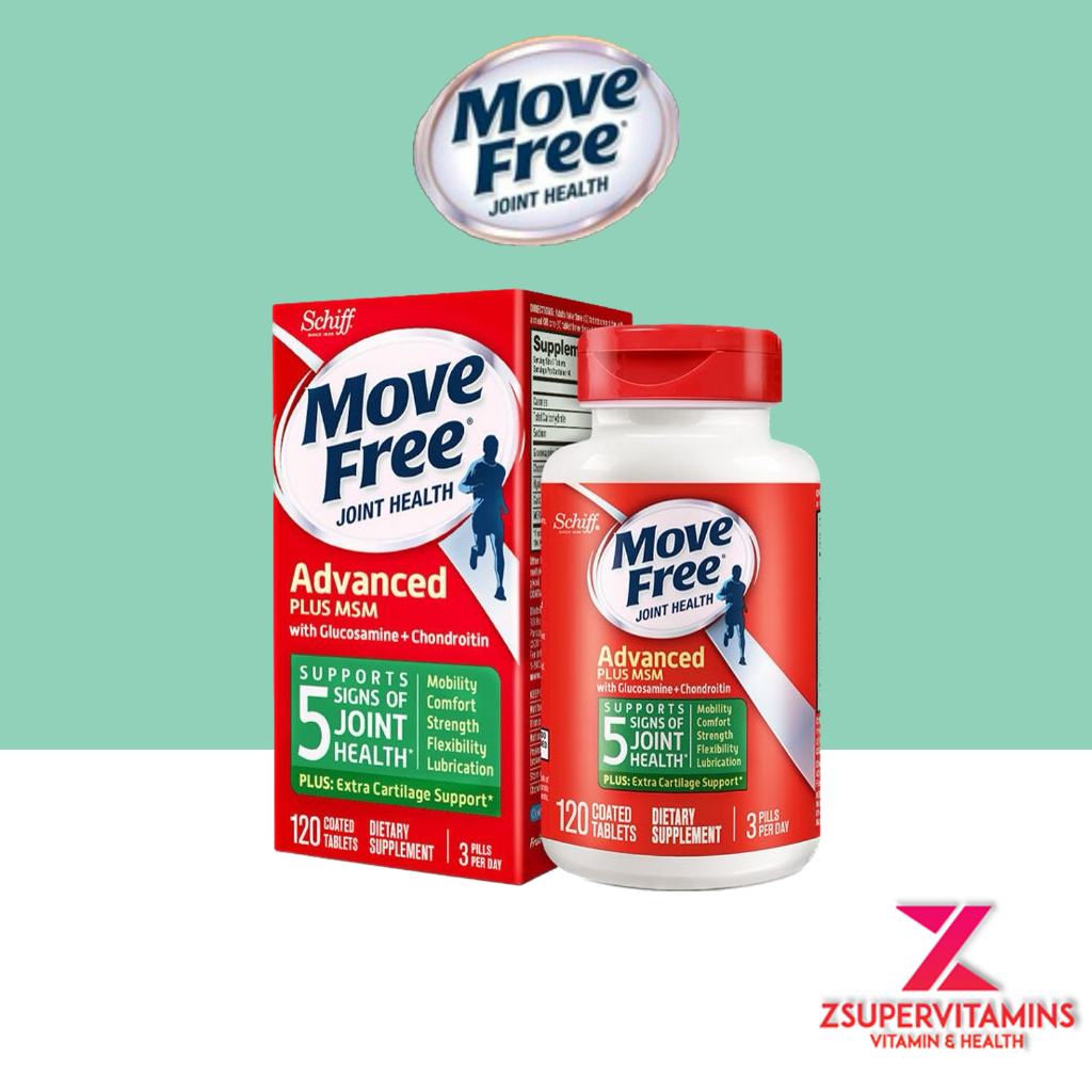 Schiff Move Free Joint Health Advanced Plus MSM with Glucosamine ...