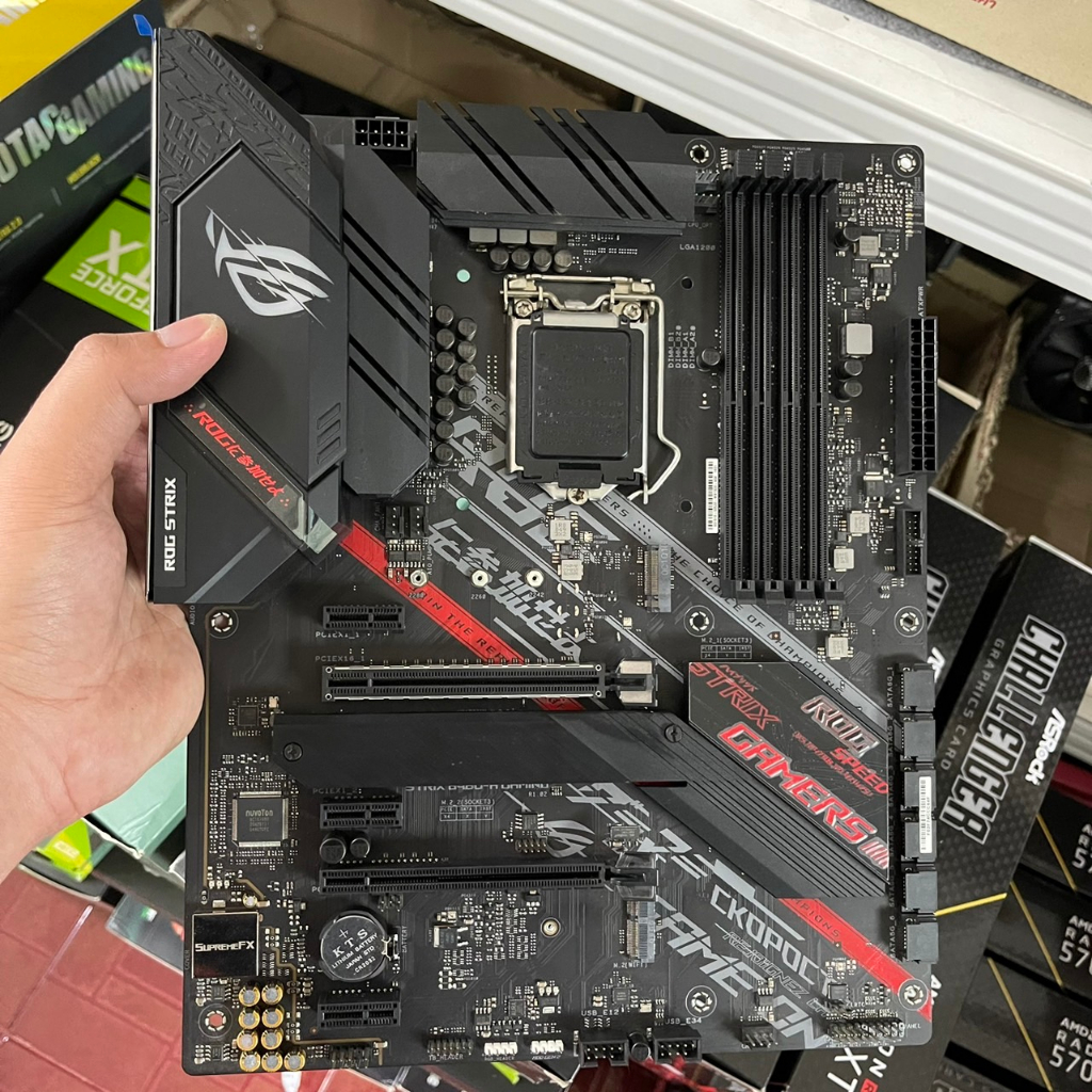 เมนบอร์ด MAINBOARD MB 1200 ASUS ROG STRIX B460-H GAMING มีแต่ตัว มี ...