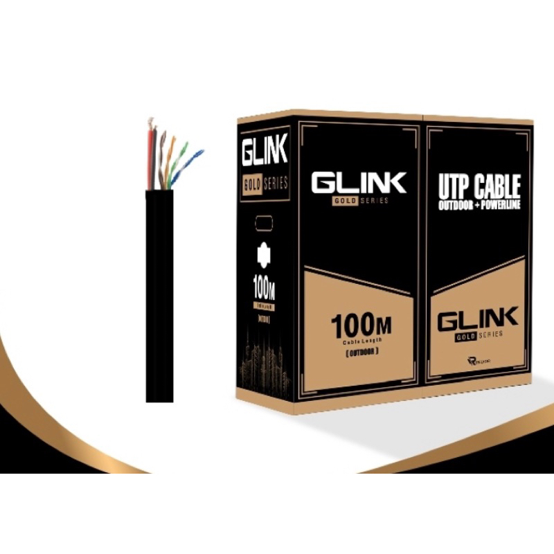 สายแลนLAN Cat5 100M LAN + POWER รหัส GLG-5003 รุ่น Gold (สำหรับใช้ ...