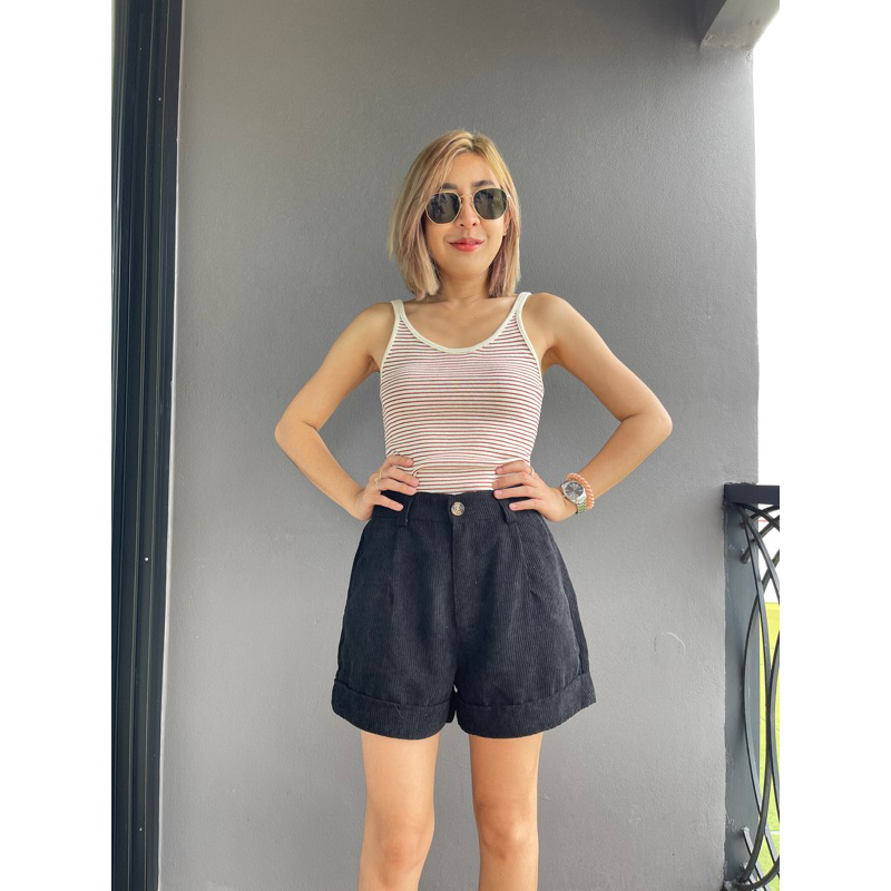 ขาสั้นผ้าลูกฟูกรหัสP | Shopee Thailand