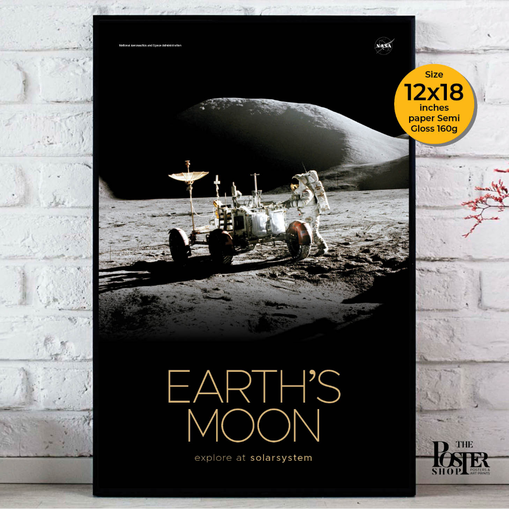ดวงจันทร์ - Moon Poster - NASA ภาพจากนาซ่า our solar system poster ...