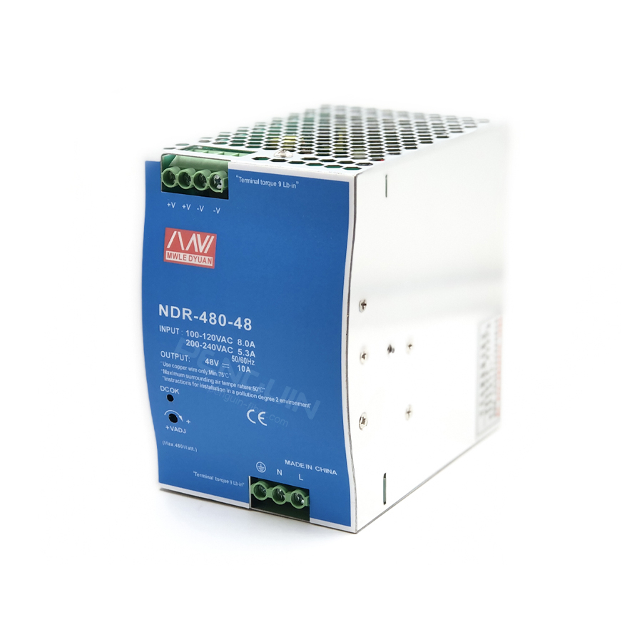 NDR-480-48 Rail Type Switching Power Supply 48V (10A) 480W (ประกัน 1 ปี ...