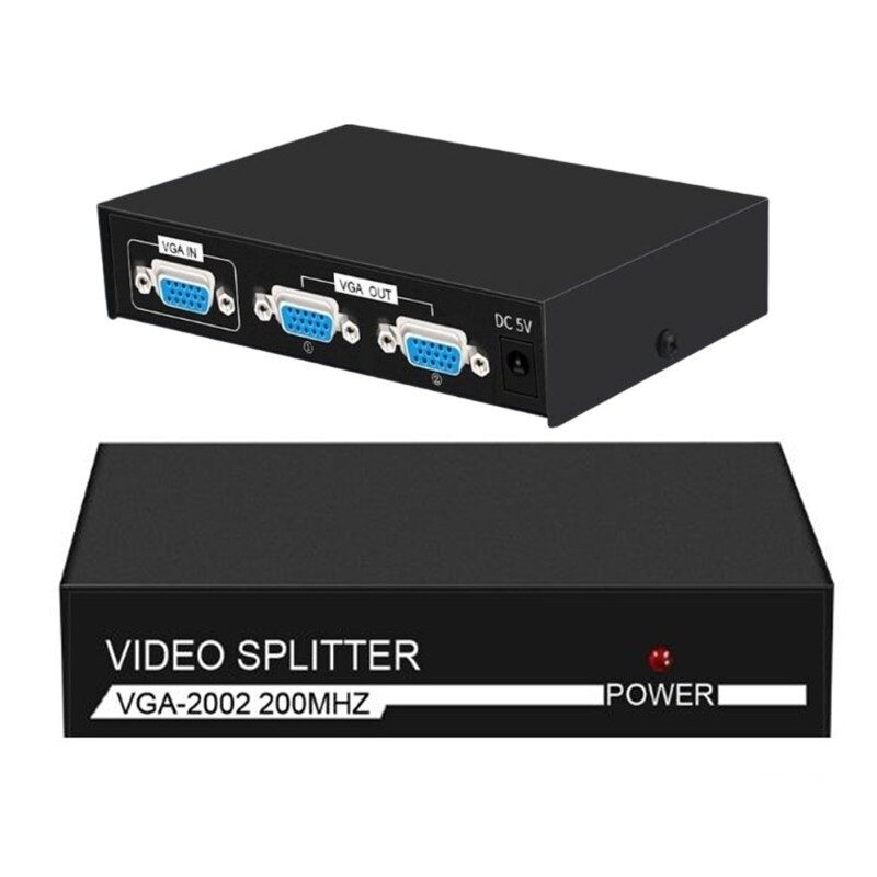 กล่องแยกสัญญาณ 2 Port 200MHz VGA Splitter - MagicTech รุ่น VGA-2002 ...