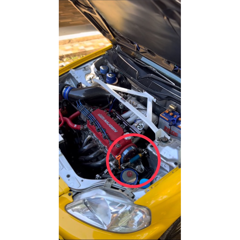 เครื่องยนต์แรงบิด Damper รั้งชุดคิทสำหรับ Honda Civic EK B-Series B16 ...