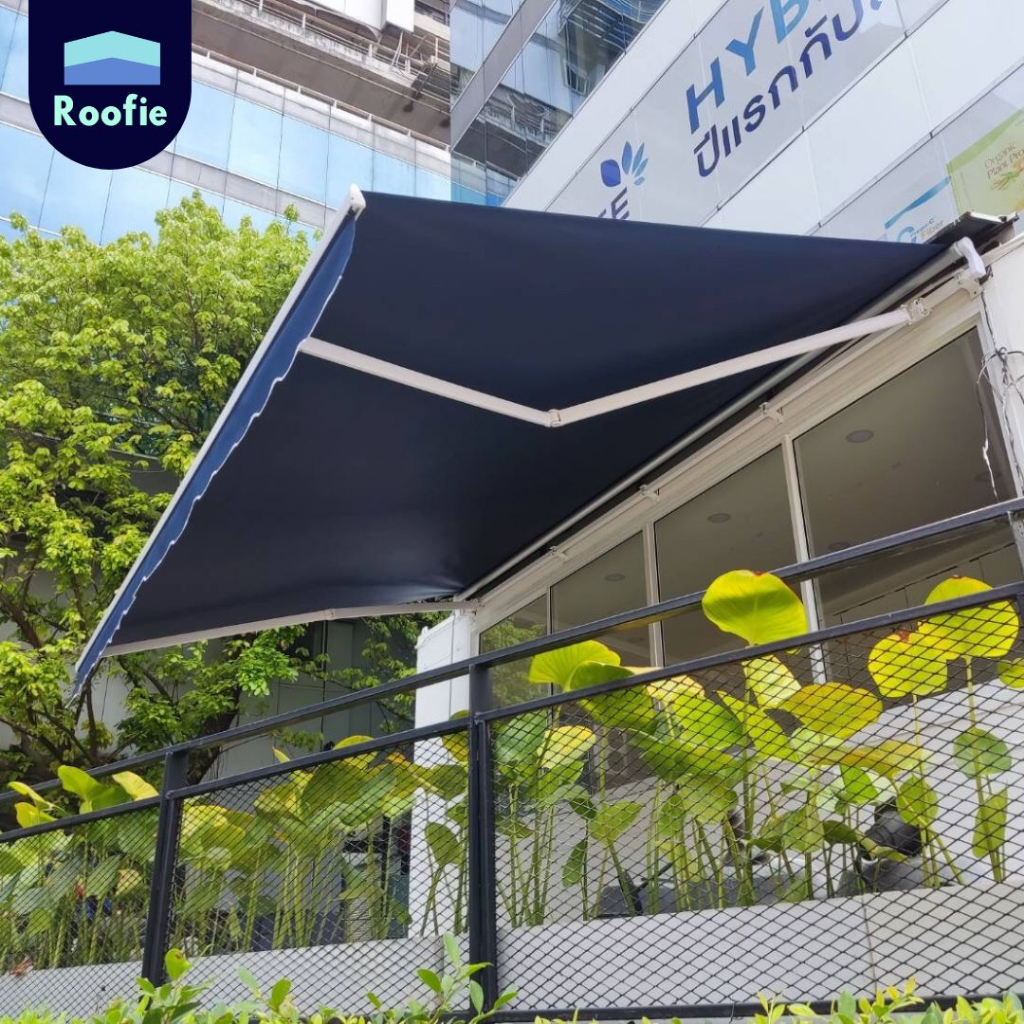 [ส่งฟรี] Roofie กันสาด กันสาดพับเก็บได้ มือหมุน รุ่น Flexi 4x2 เมตร ...