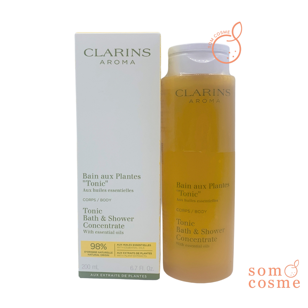 Clarins Tonic Bath & Shower Concentrate with Essential Oils 200 mL ...