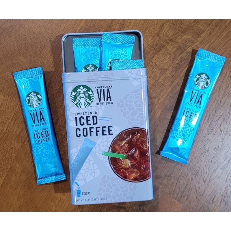 exp.5/24 STARBUCKS VIA READY BREW ICED COFFEE SWEETENED | Shopee Thailand