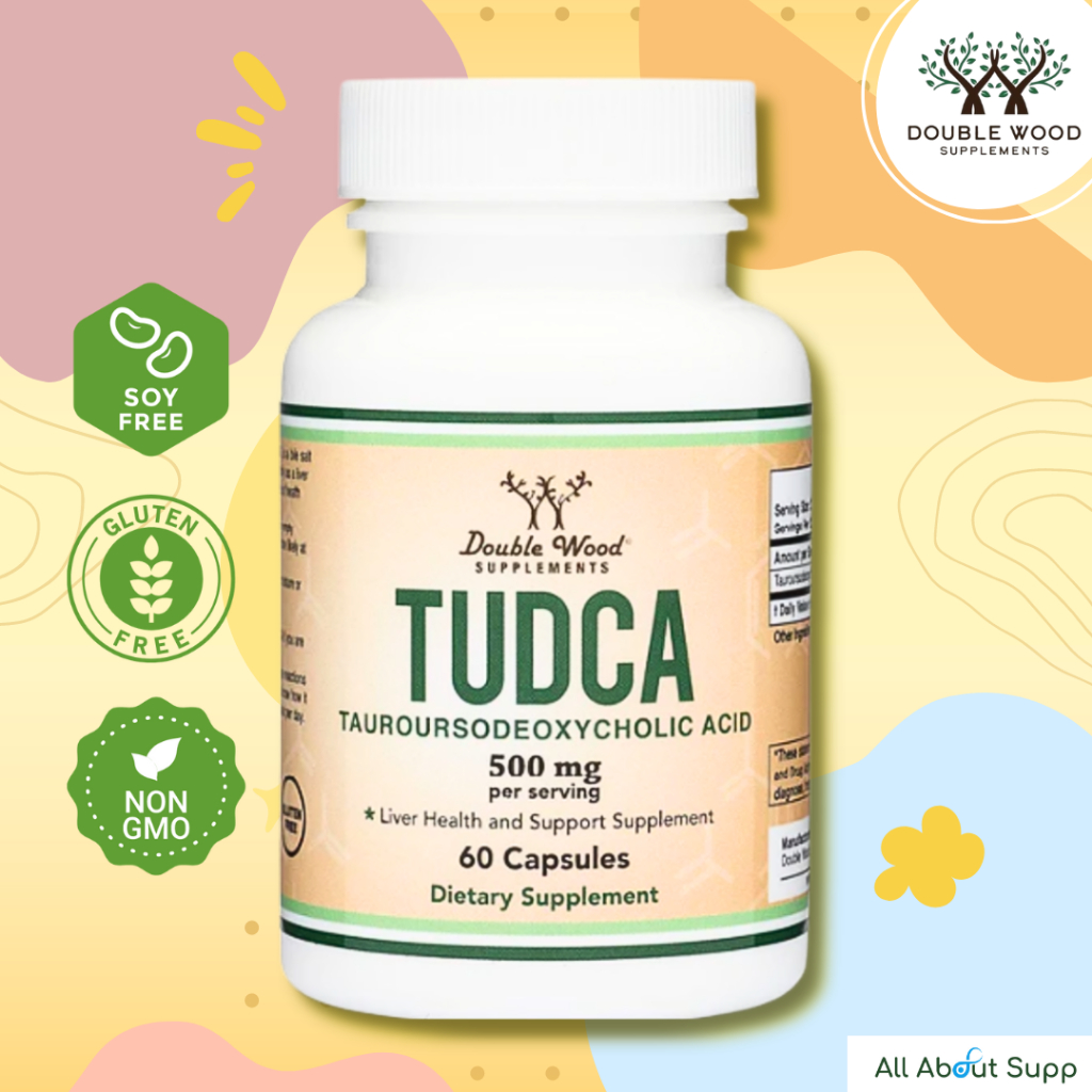 TUDCA by DoubleWood ⚡บำรุงตับ เสริมสุขภาพจอประสาทตา⚡ | Shopee Thailand