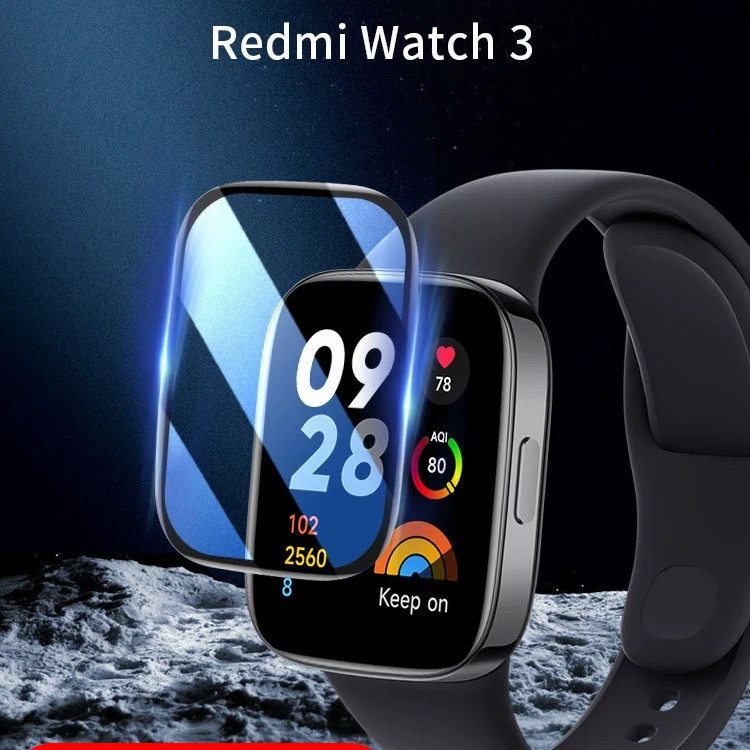 film Xiaomi Redmi watch 3 3D เต็มจอ ฟิล์ม redmi watch3 พร้อมส่ง ฟิล์ม ...