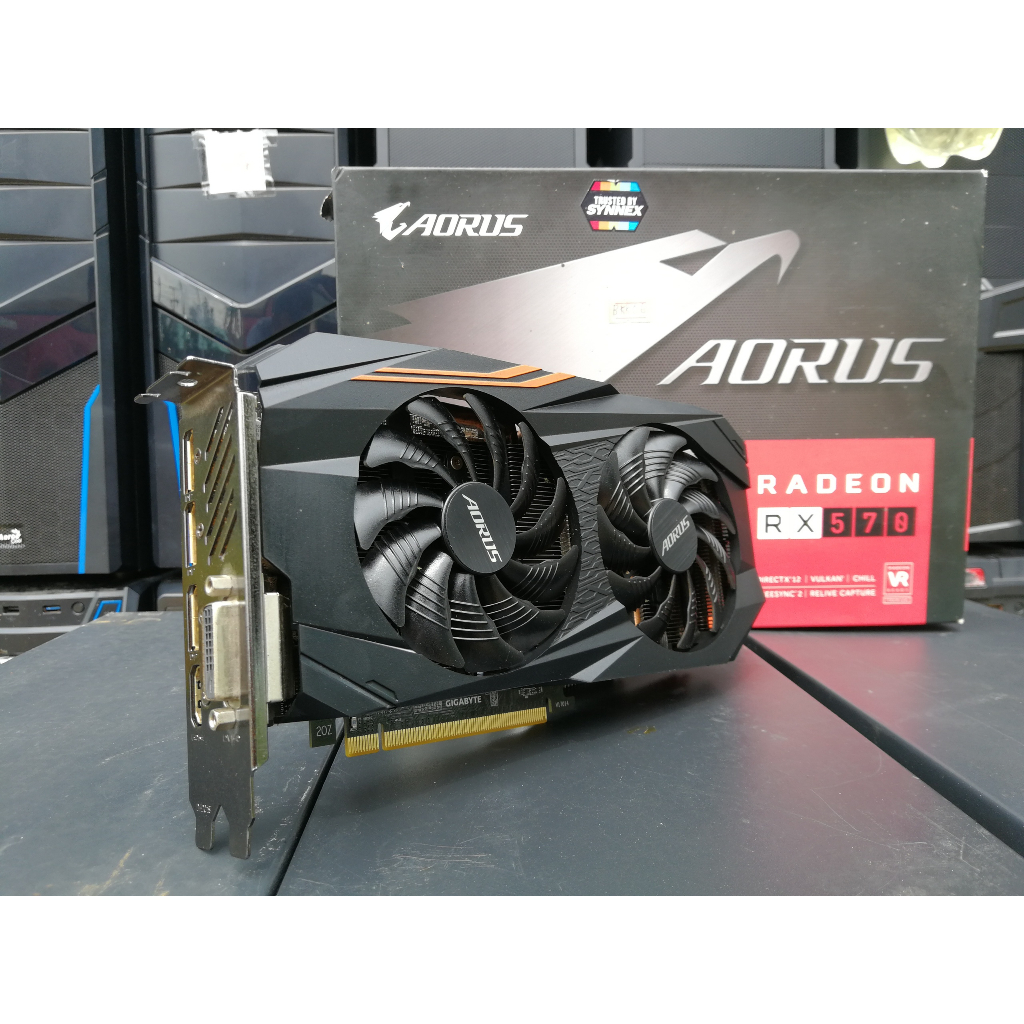 การ์ดจอ AMD RX580 4G-8G//RX570 4G-8G//RX480 4G-8G//RX470 4G-8G มือสอง ต่อไฟเพิ่ม 8พิน | Shopee ...