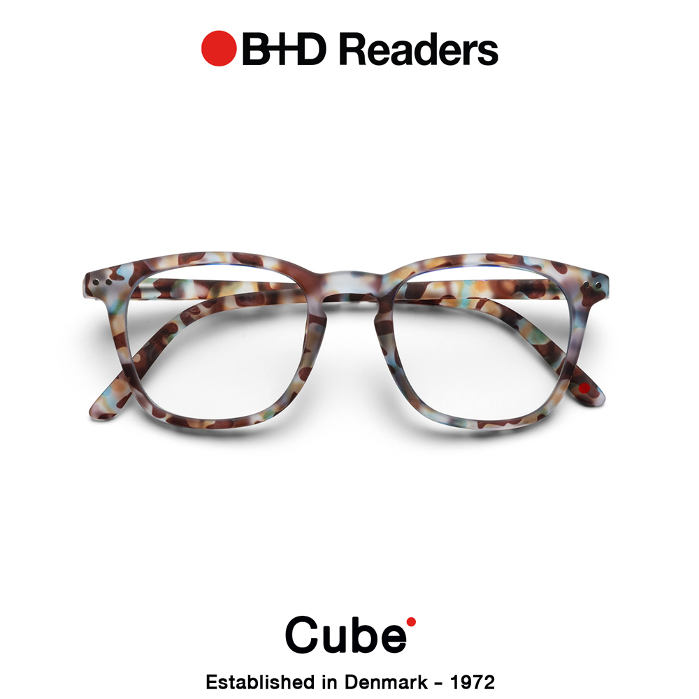 B+D แว่นสายตายาวกรองแสงคอมพิวเตอร์ รุ่น CUBE READER, MATT สี MULTI TORT ...