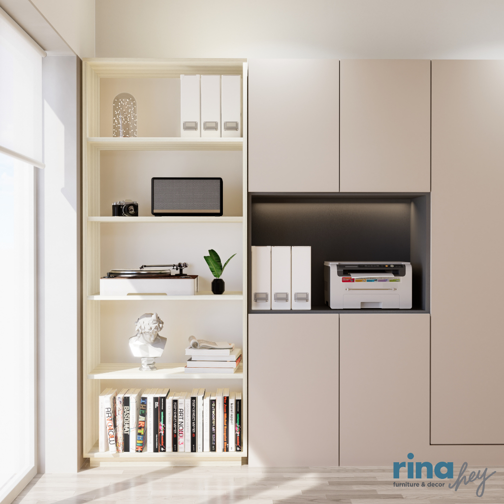RINA HEY ชั้นวางหนังสือ รุ่น INCIO – สี ธรรมชาติ | Shopee Thailand