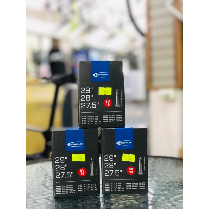 ยางใน Schwalbe SV/AV19 จุ้บเล็กและจุ๊บใหญ่ 40มม Tube SV 19 for 29/28/27 ...