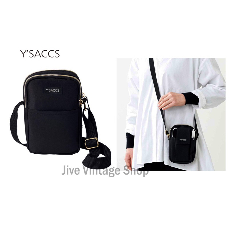 กระเป๋าสะพายใบเล็ก Y’saccs by Yohji Yamamoto ใช้เป็น crossbody สะพาย ...