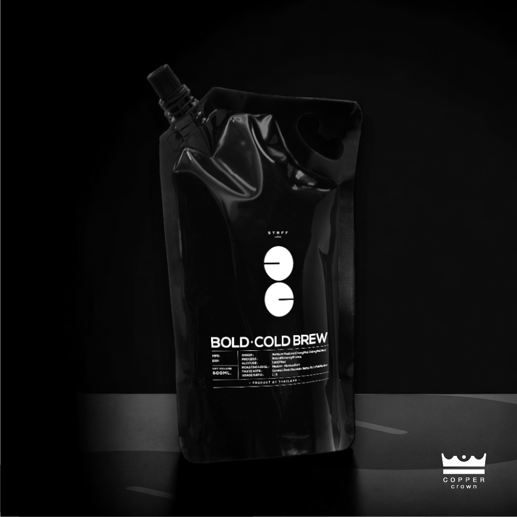 กาแฟชนิดน้ำเข้มข้น Copper Crown BOLD COLD BREW(500 ML.) กาแฟสกัดเย็น ...