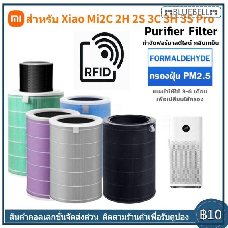 (มี RFID) ไส้กรองอากาศ Xiaomi 2S / 2H / 2C / 3H / 3C / Pro MI Air ...