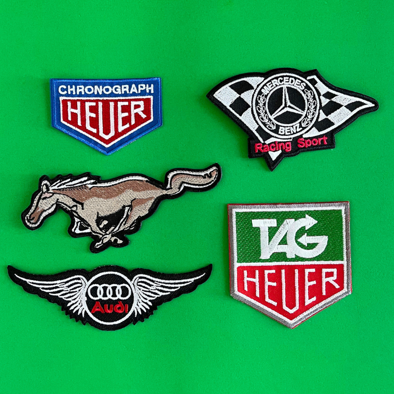Car Patches Audi Mercedes Benz อาร์ม ตัวรีดติดเสื้อ ตัวรีดรถแข่ง ...