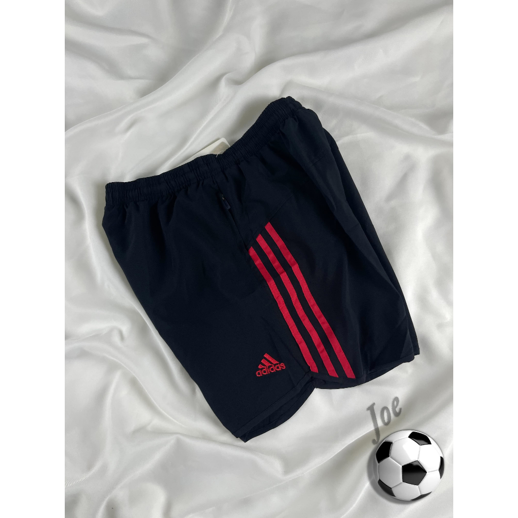 กางเกงออกกำลังกาย กางเกงกีฬาผู้ชาย ขาสั้น Adi. (Pocket, Black wt. Red ...