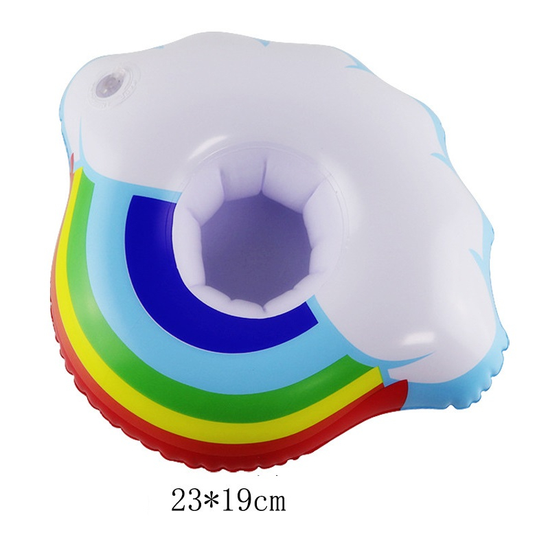JQK ห่วงยางจิ๋วเป่าลมวางแก้วน้ำ ( มี 8 ลายให้เลือก ) รุ่น E012-E013-E014-E015-E016-E017-E018 ...