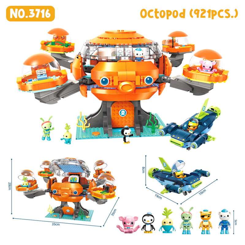 ชุดตัวต่อ Octonauts Building Block *กล่องบรรจุบุบ* QMan (Enlighten ...