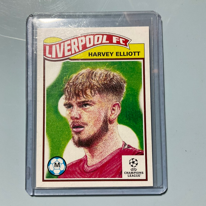 2021-22 TOPPS UCL SOCCER UEFA LIVING SET CARD HARVEY ELLIOTT Liverpool ...