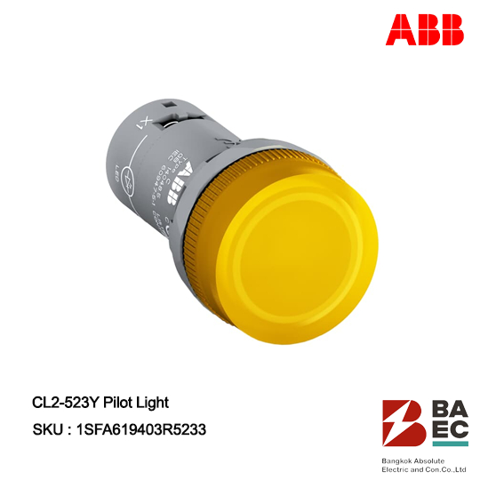 ABB Pilot Lamp CL2-523Y 230VAC สีเหลือง | Shopee Thailand