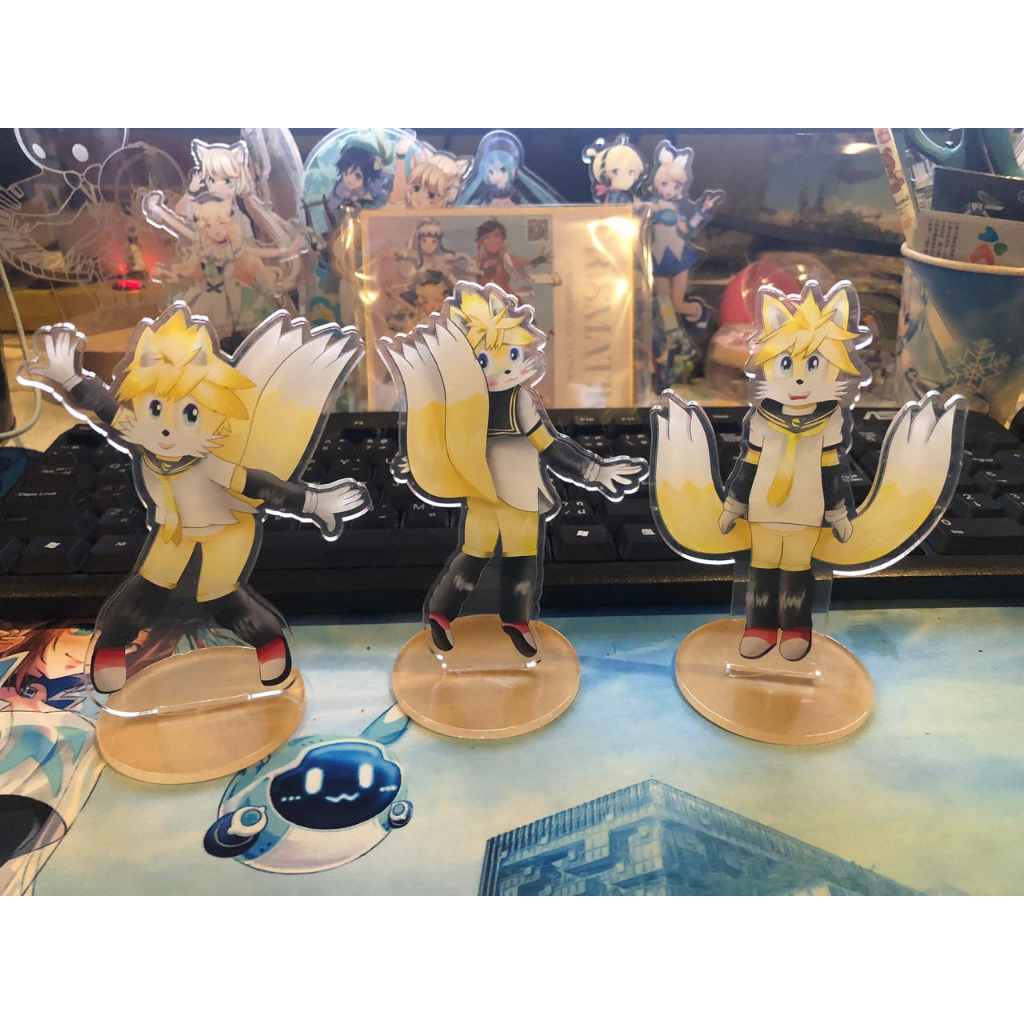 โซนิด Sonic the hedgehog x Vocaloid Kagamine Tails Acrylic Stand 12cm ...