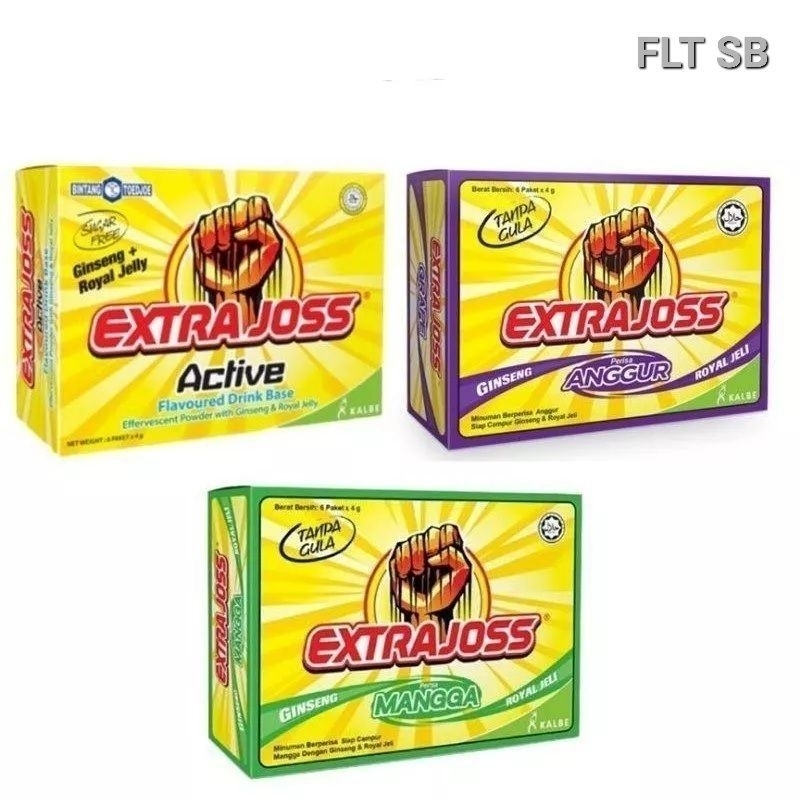 เครื่องดื่มชูกำลัง Extra joss ชนิดผง 1 กล่องมี 6 ซอง | Shopee Thailand