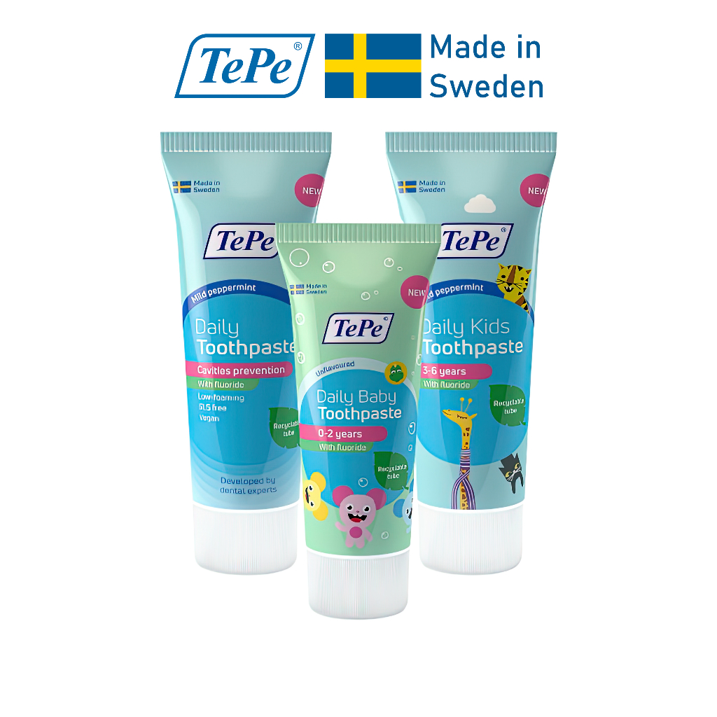 TePe Daily Toothpaste เทเป้ ยาสีฟัน | Shopee Thailand