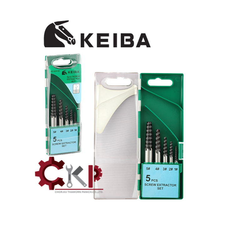 KEIBA ถอนเกลียวซ้าย 5 ตัวชุด no. 1,2,3,4,5 KE-420105 // ออกใบกำกับภาษีได้ | Shopee Thailand
