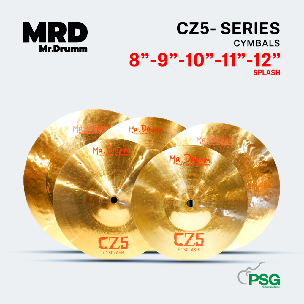 MR.DRUMM : CYMBALS CZ5- SERIES 8”-9”-10"-11”-12” SPLASH | Shopee Thailand