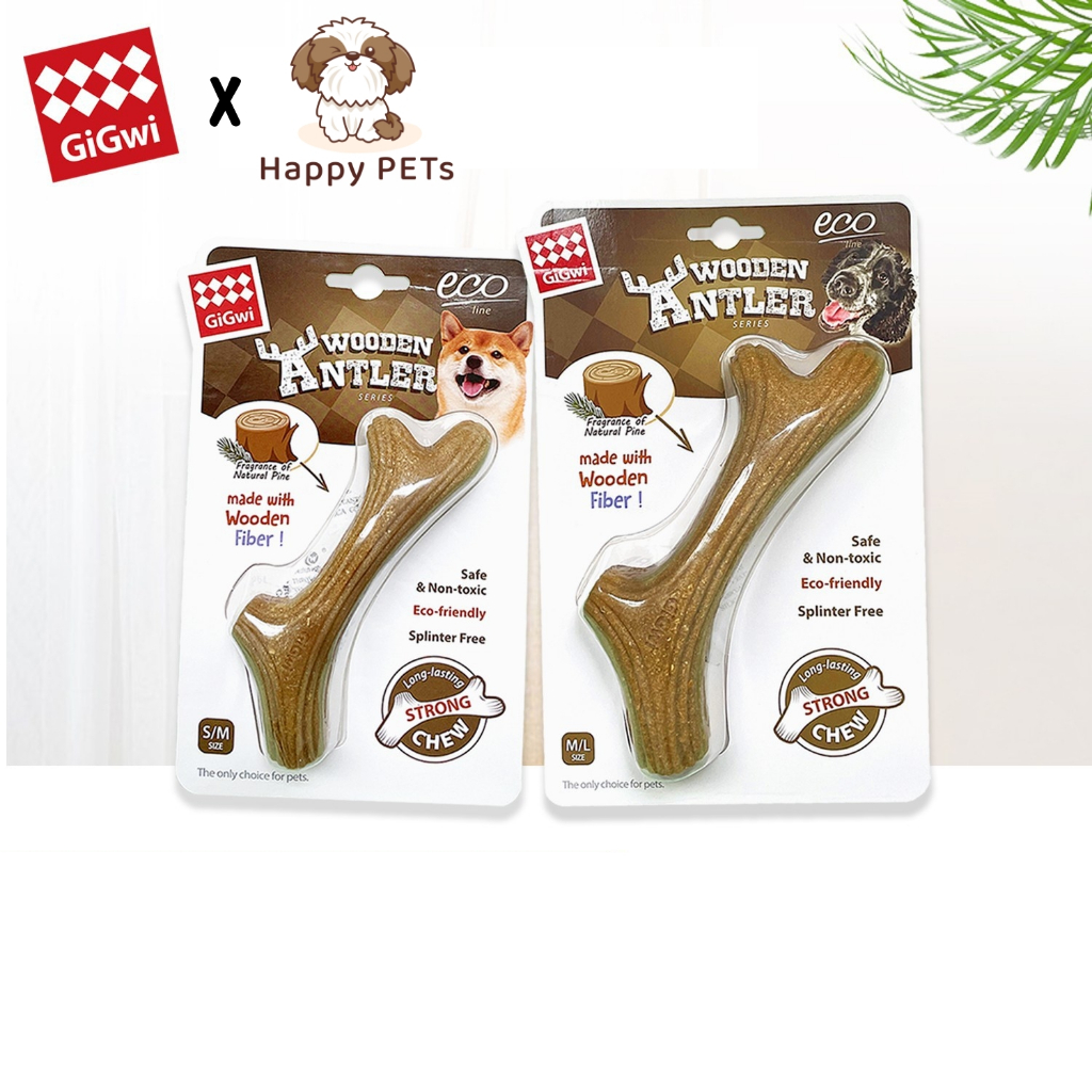 Happy PETs ไม้กัด GiGwi WOOD BONE สำหรับสุนัข กระดูกสุนัข ของเล่นหมา ...