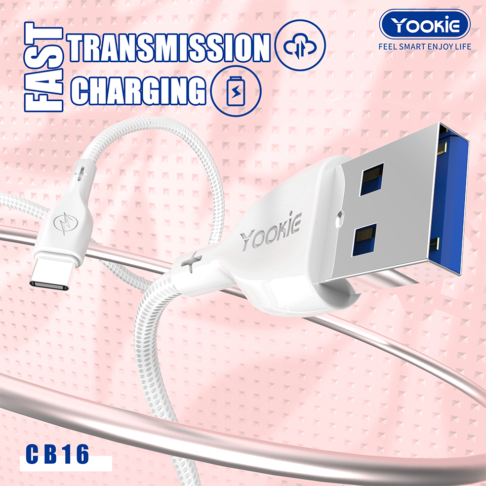 Yookie - CB16 สายชาร์จ ชาร์จเร็ว / 2.4A / USB to Type-C, USB to iP ...