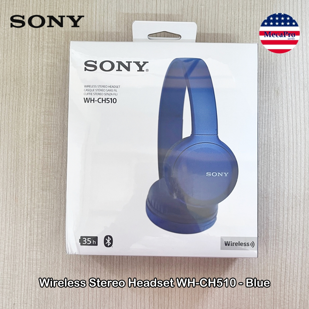 Sony® Wireless Stereo Headset WH-CH510 - Blue โซนี่ หูฟังแบบครอบหู ไร้สาย เอียร์คัพหมุนได้ ...