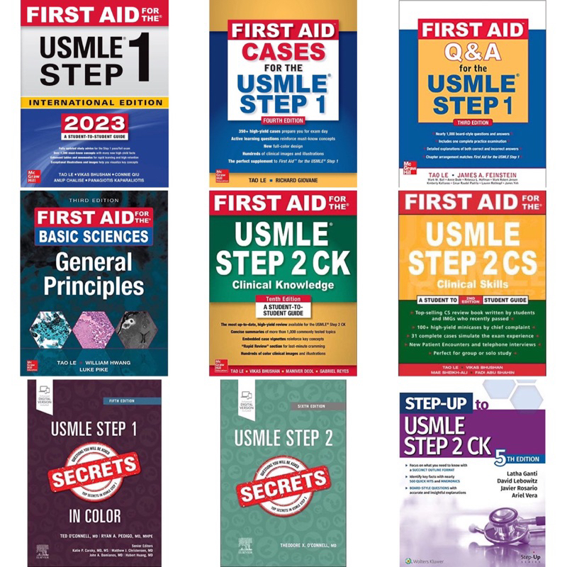 [หนังสือ] First Aid For The USMLE STEP 1 2 3 2024 2021 2020 2019 Q&A ...