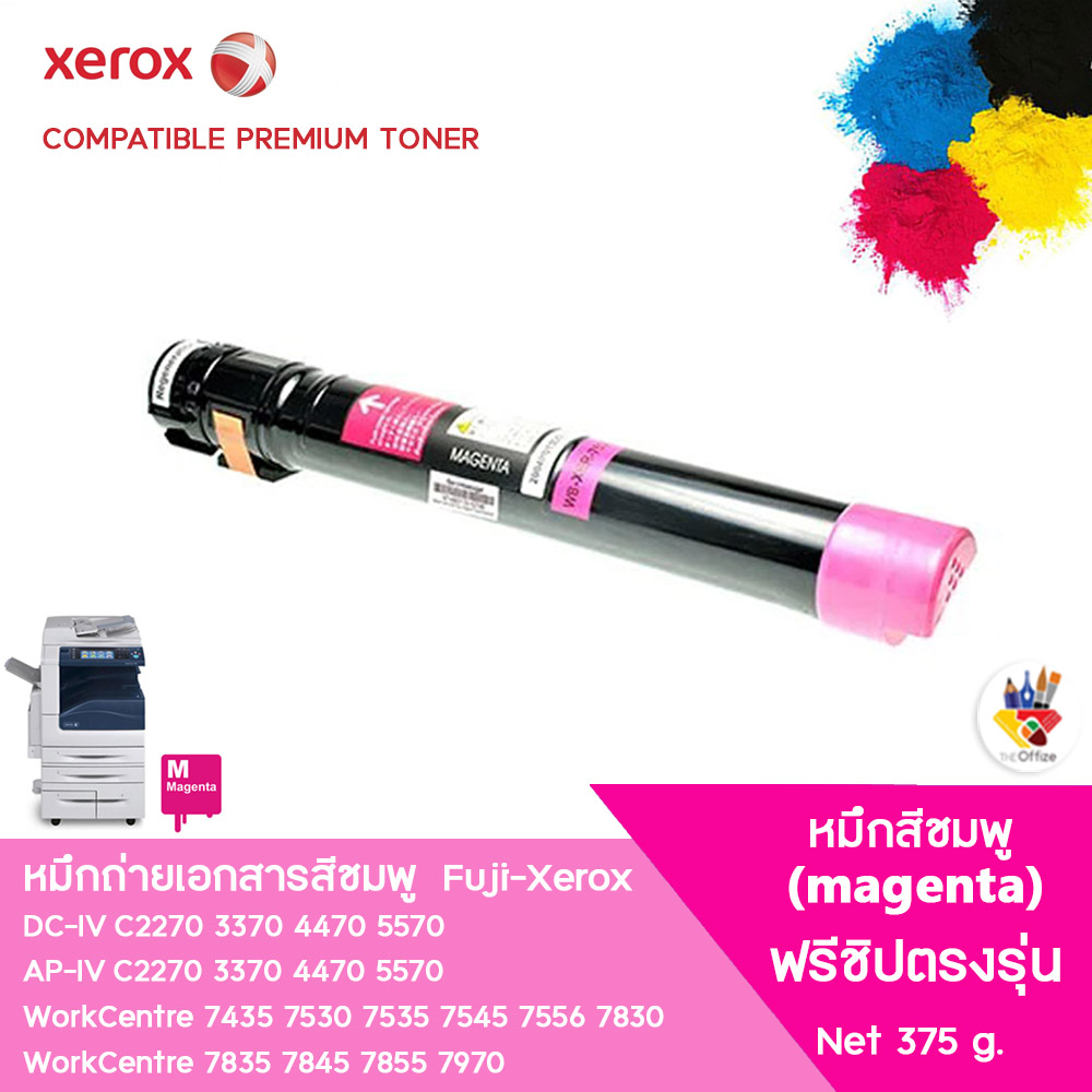 ชุดหมึกใช้กับ fuji Xerox WorkCentre 7525 7530 7535 7545 7556 7435 7830 ...