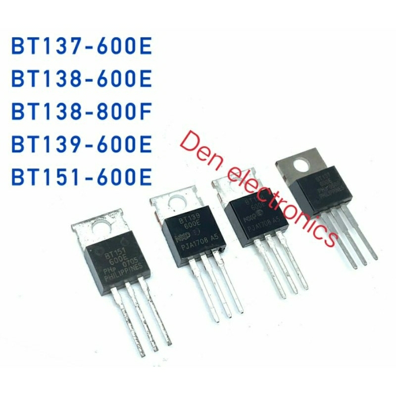 BT137-600E BT138-600E BT138-800F BT139-600E BT151-600E ทรานซิสเตอร์ SCR ราคาต่อ1ตัว สินค้าพร้อม ...