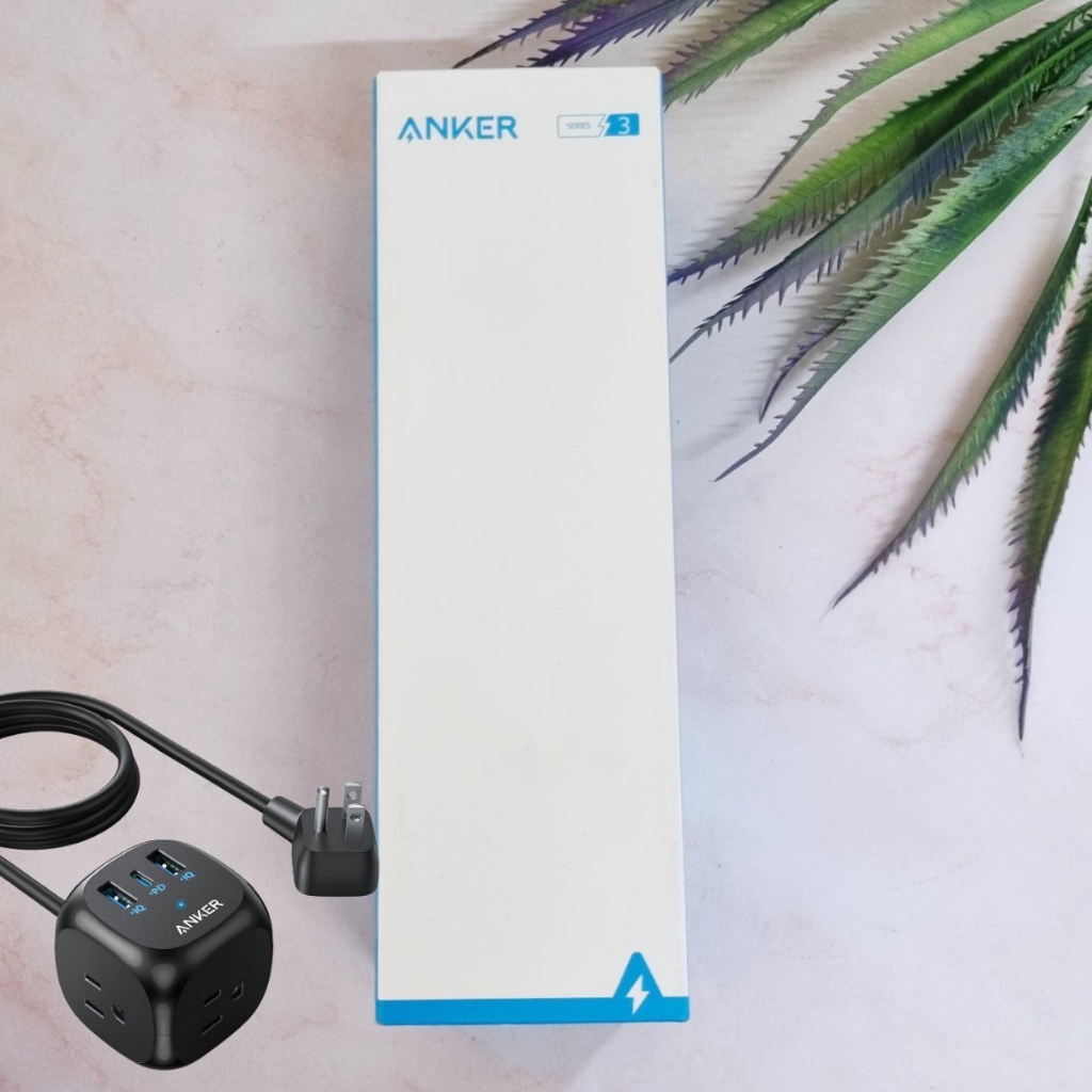 [Anker®] 321 Power Strip with 3 Outlets & USB Charging 5 ft Extension ...